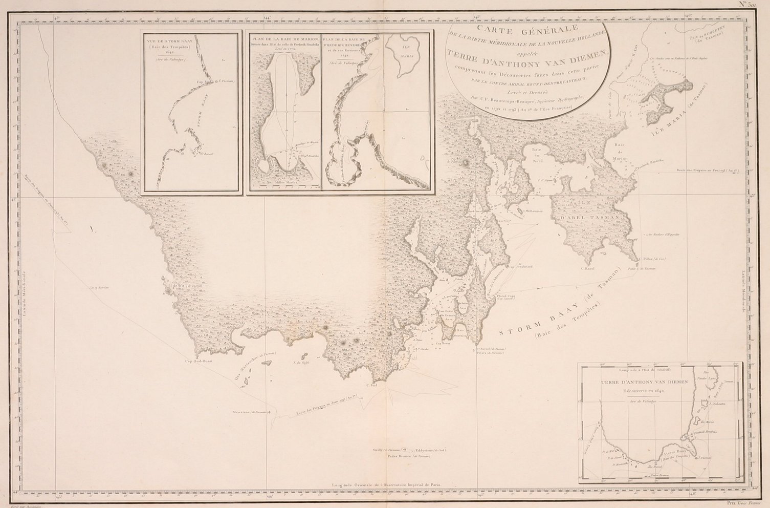 Carte geneerale de la partie meridionale de la Nouvelle Hollande ...