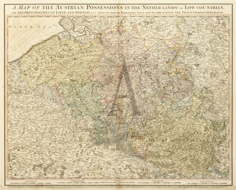 A map of the Austrian possessions in the Netherlands or Low Countries ...
