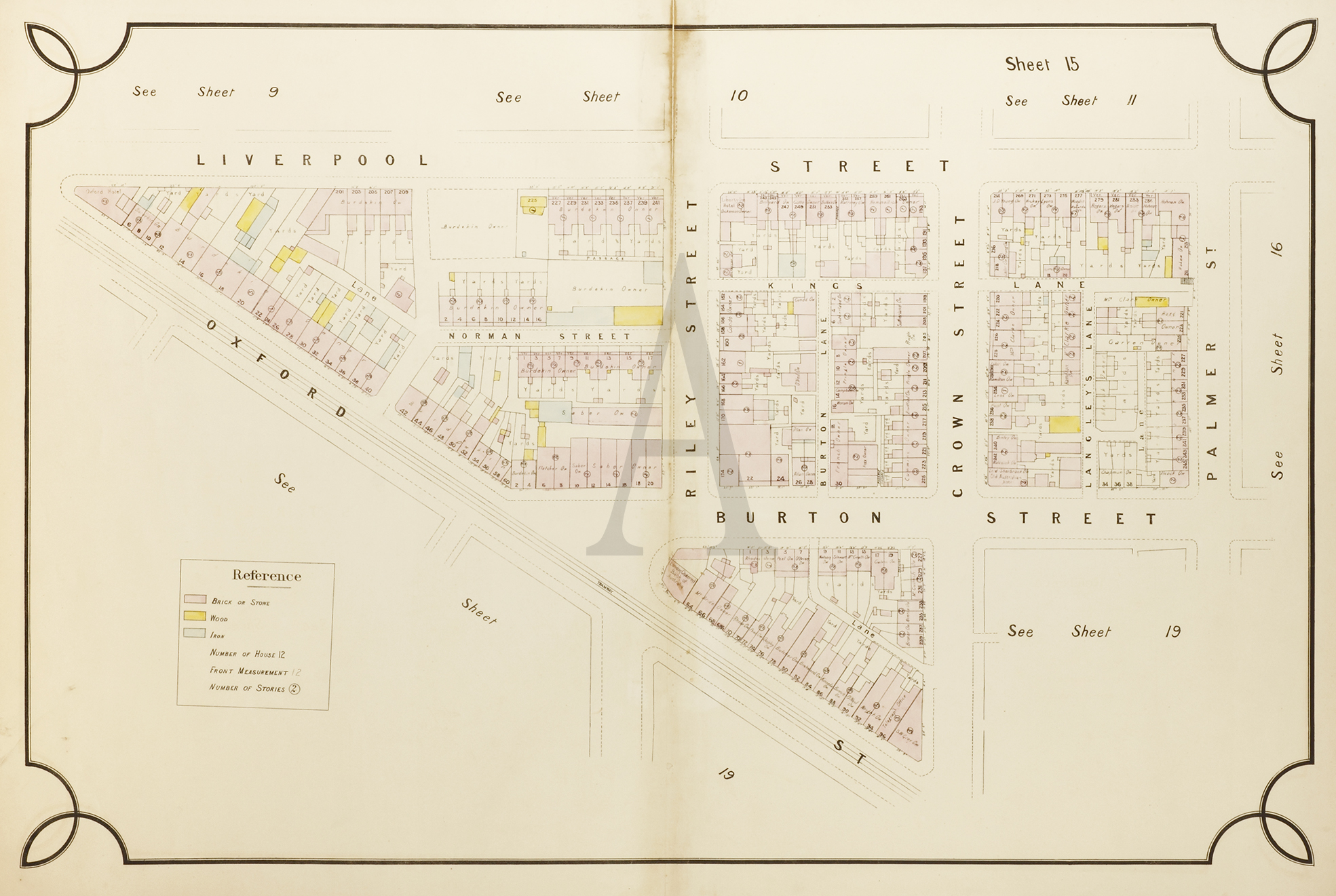 Untitled Sheet 15. 'Darlinghurst'. - Antique Print Map Room
