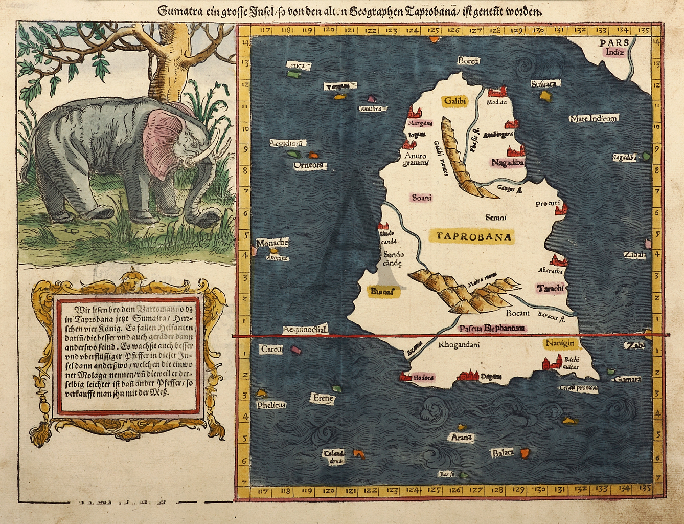 Sumatra Ein Grosse Insel / So von den Alten Geographen Taprobana / ist ...