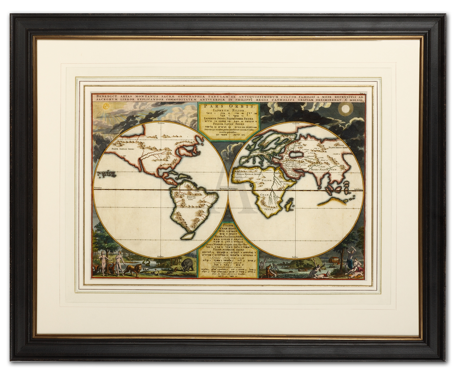 Sacrae Geographiae Tabulam Antiquissimorum Cultor Familiis a Mose ...