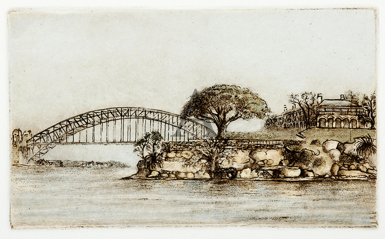 Kirribilli Point Sydney - Antique Print Map Room