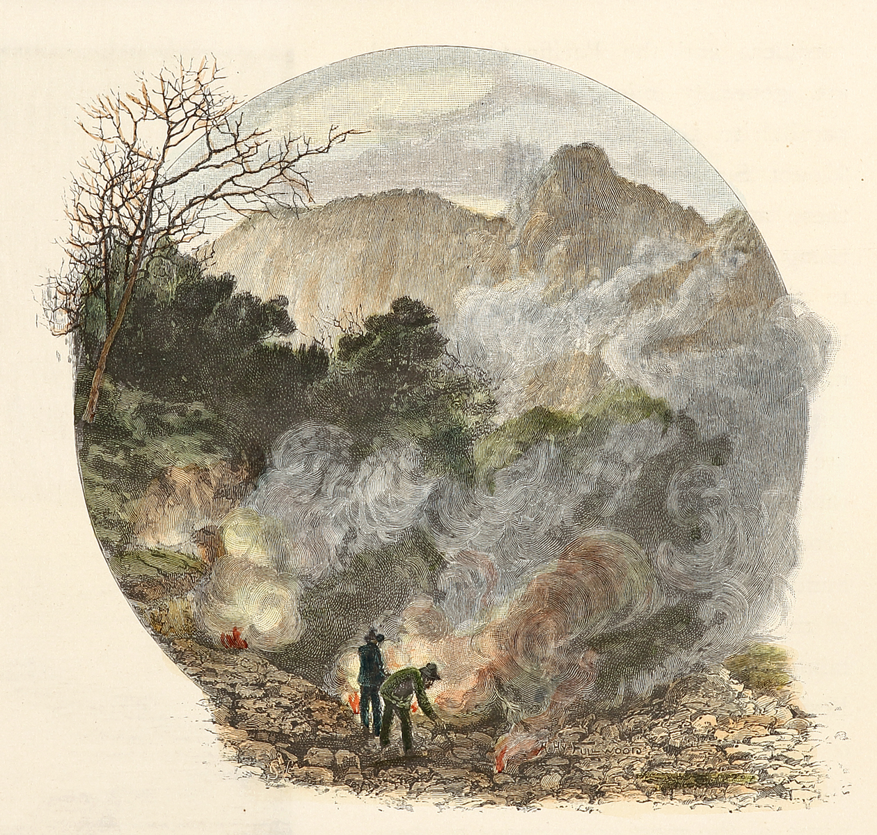 Mount Wingen. - Antique Print Map Room