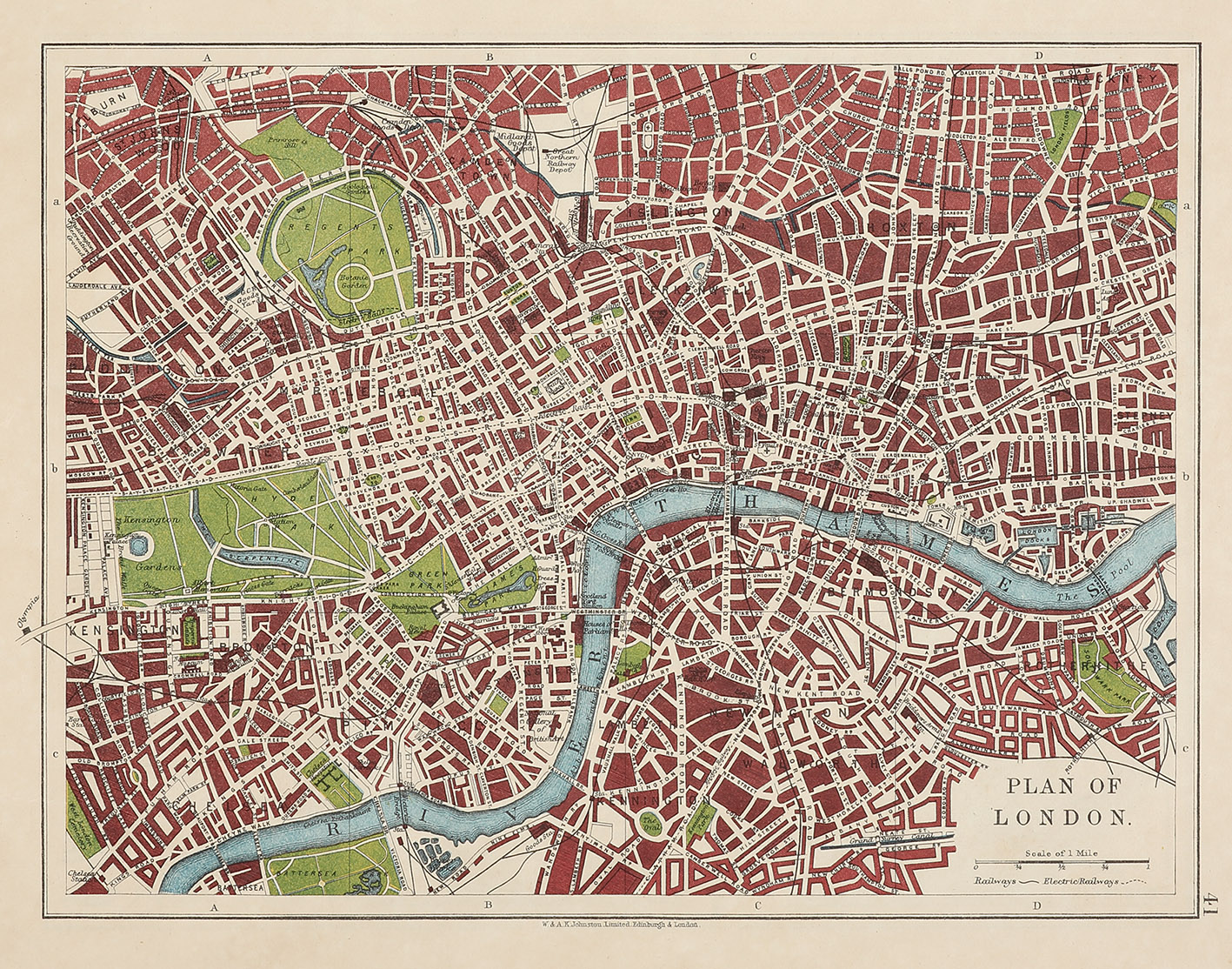 Plan of London. - Antique Print Map Room