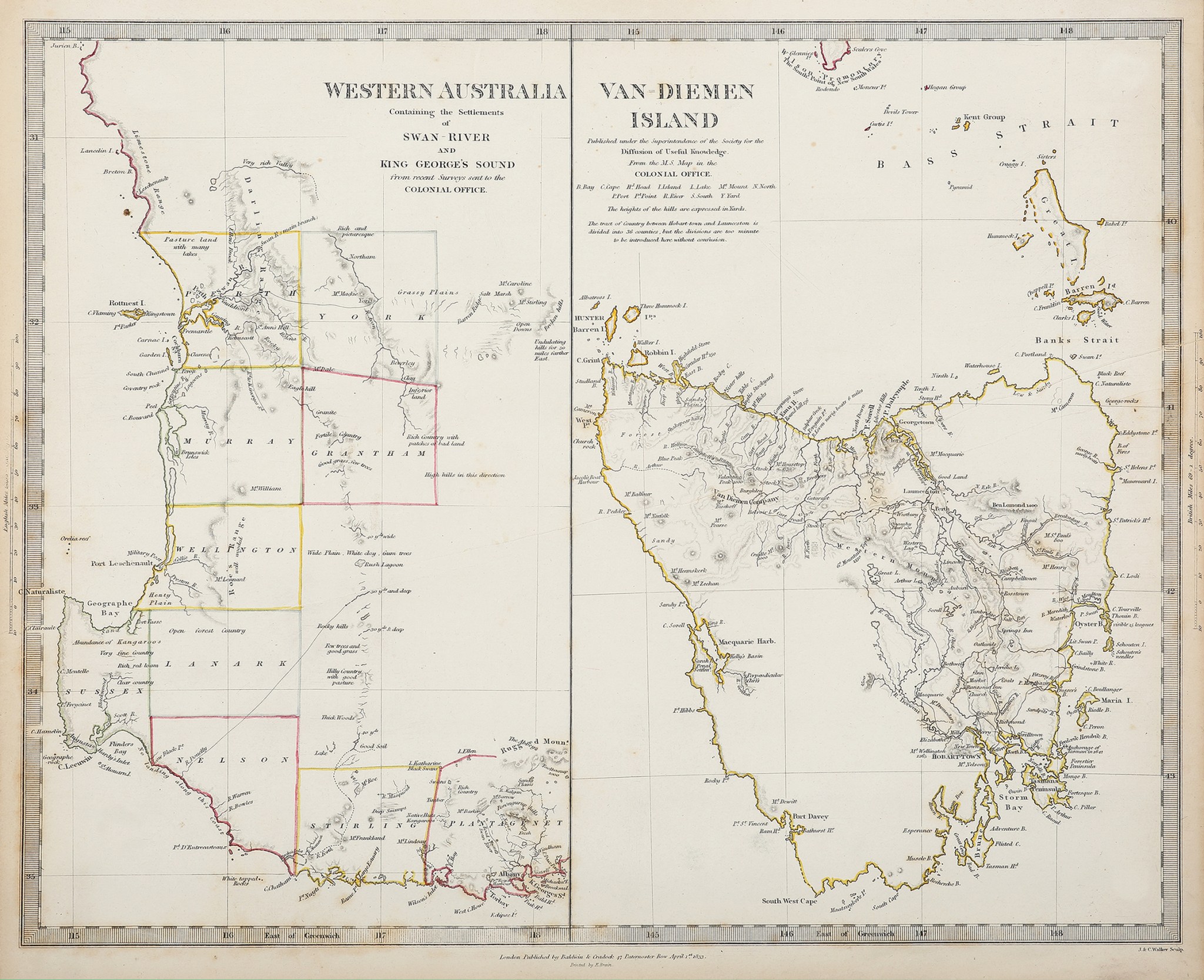 Western Australia Containing the Settlements of Swan River, the ...