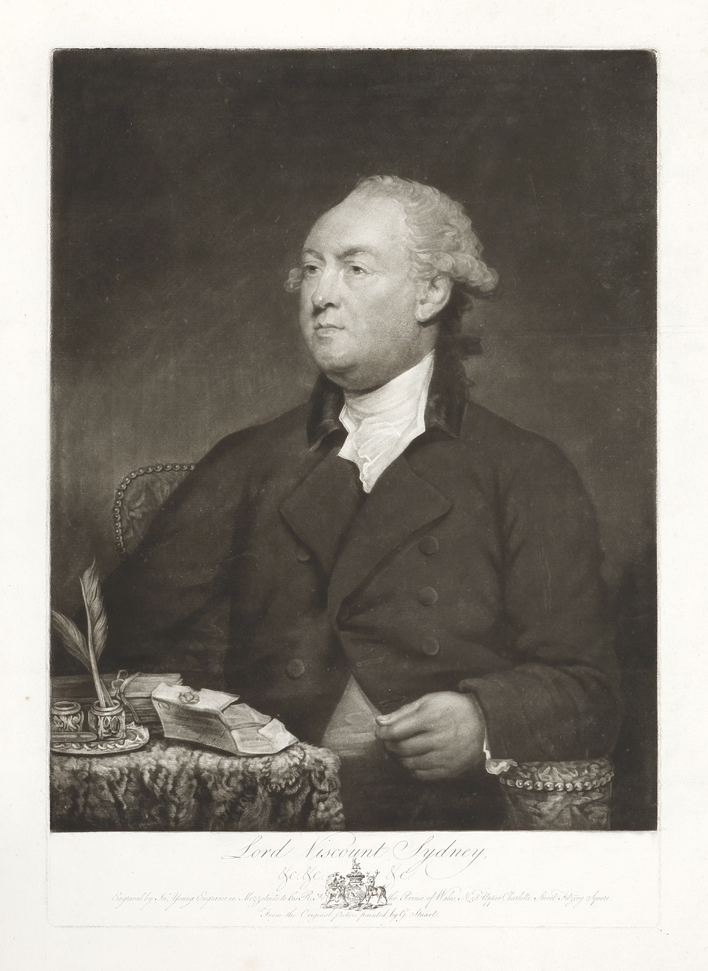 Lord Viscount Sydney &c. &c. &c. - Antique Print Map Room