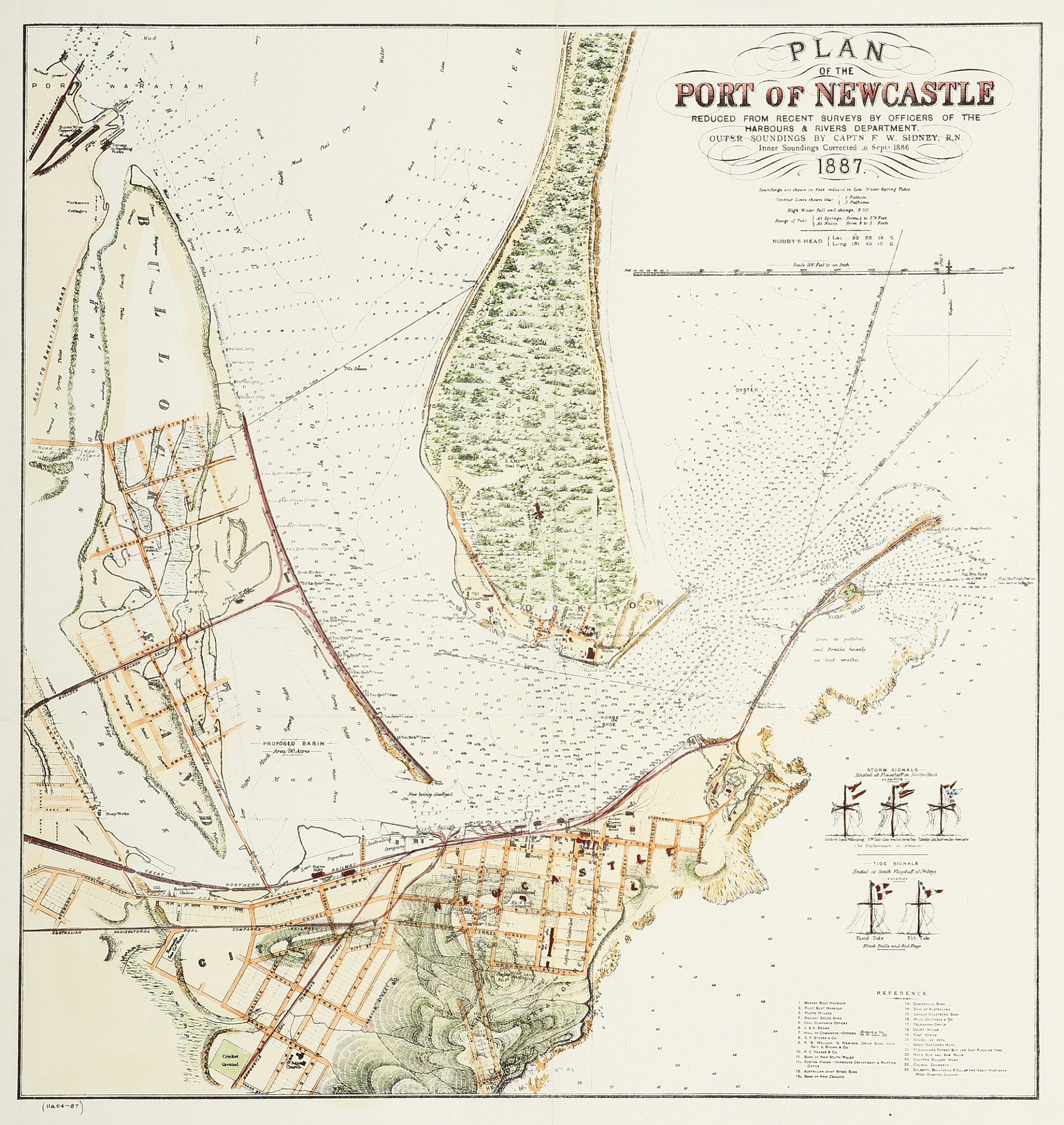Plan of the Port of Newcastle reduced from recent Surveys by Officers ...