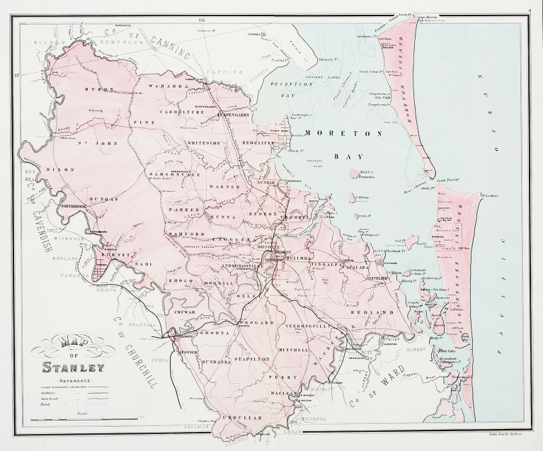 Map of Stanley - Antique Print Map Room