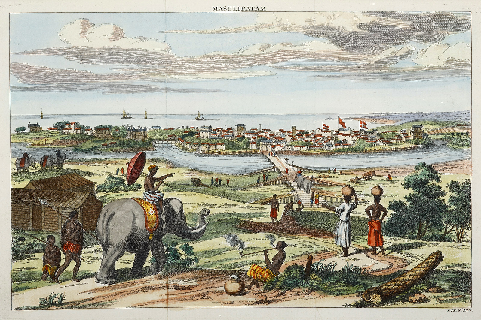 Masulipatam - Antique Print Map Room