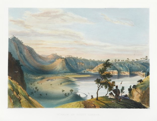 Interior of Mount Gambier. | Antique Print Map Room