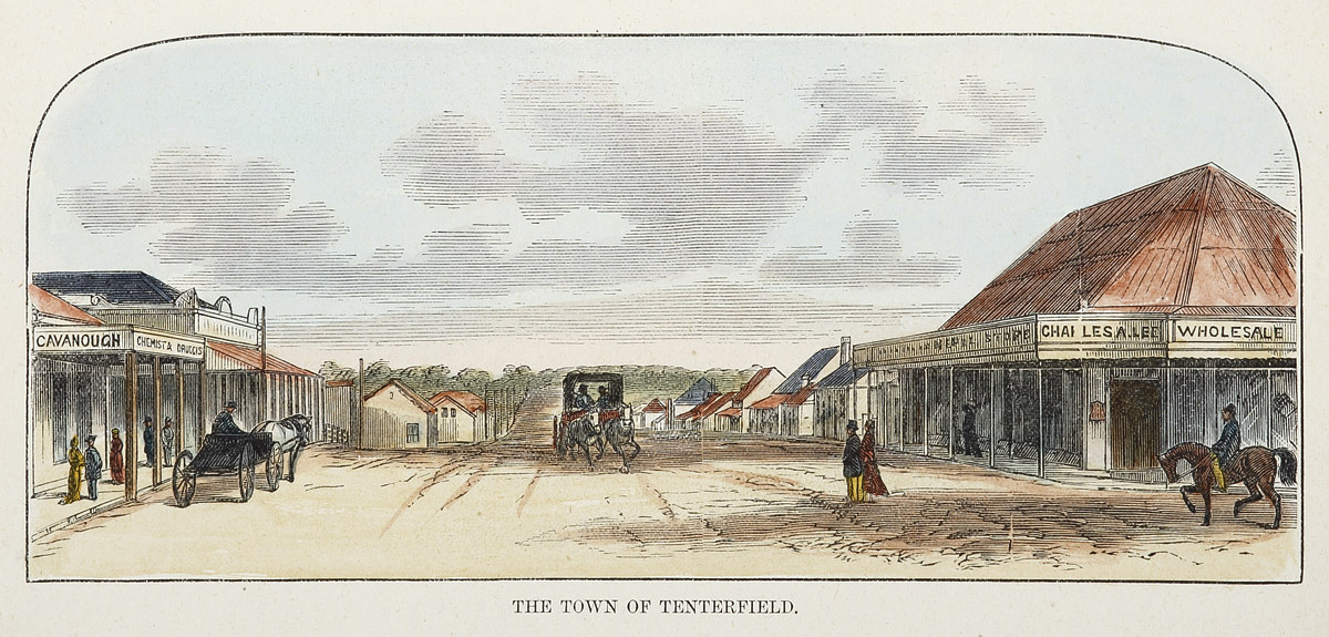 The Town of Tenterfield. - Antique Print Map Room