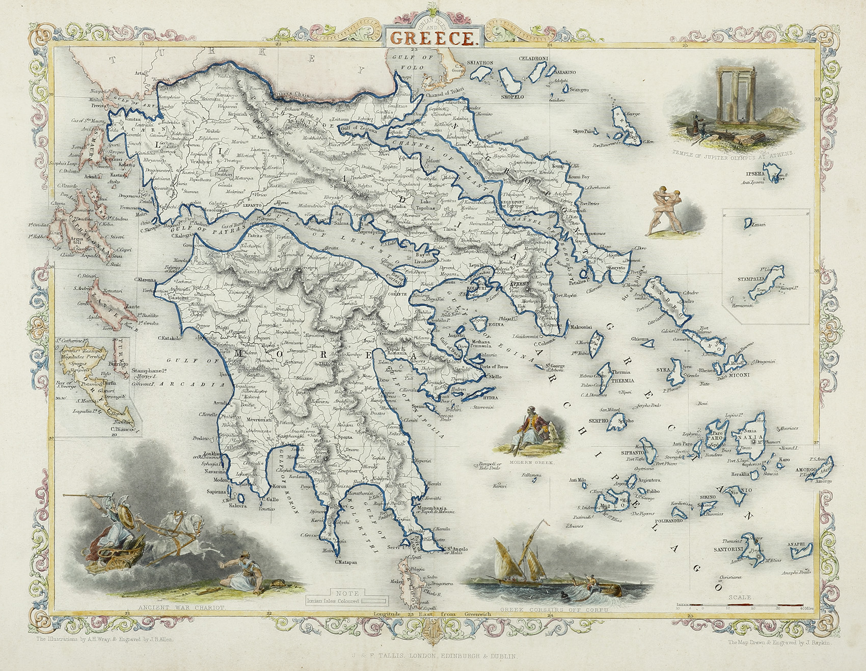 Greece. - Antique Print Map Room