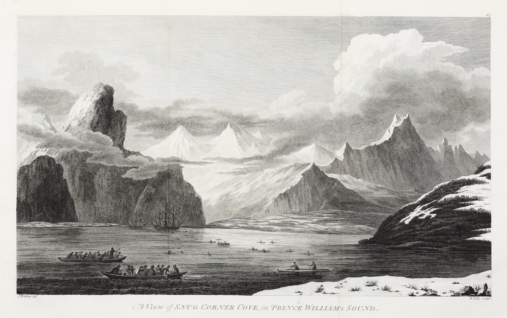 A view of Snug Corner Cove, in Prince William's Sound. Inhabitants of ...
