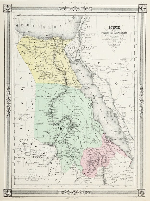 Egypte Nubie et Abyssinie avec une partie del Arabie et du Sahara par ...