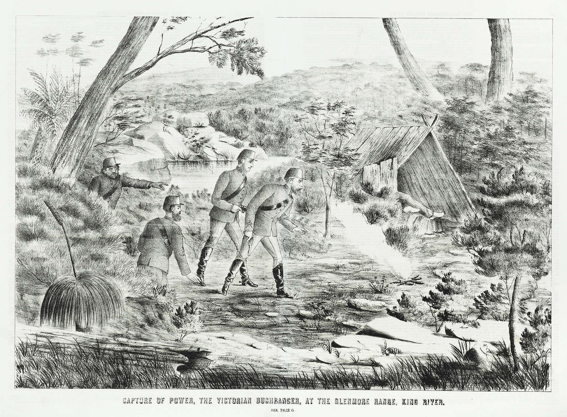 Capture of power, The Victorian Bushranger, at the Glenmore Range, King ...