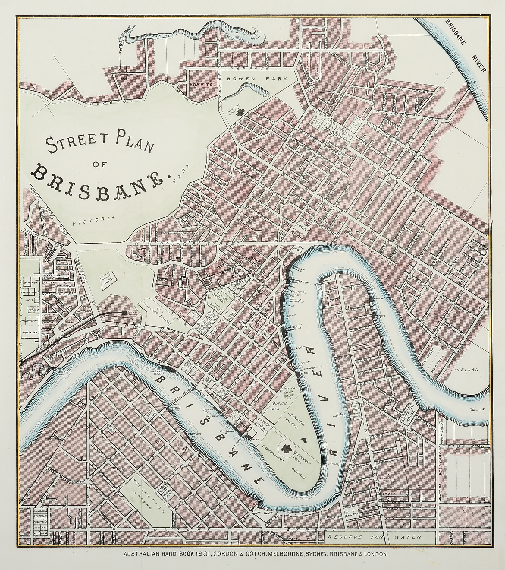 Brisbane Downtown Map
