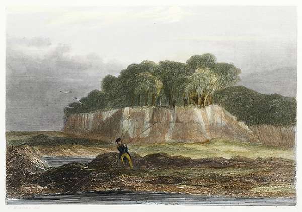 Captn. Stokes speared, at Point Pearce. - Antique Print Map Room