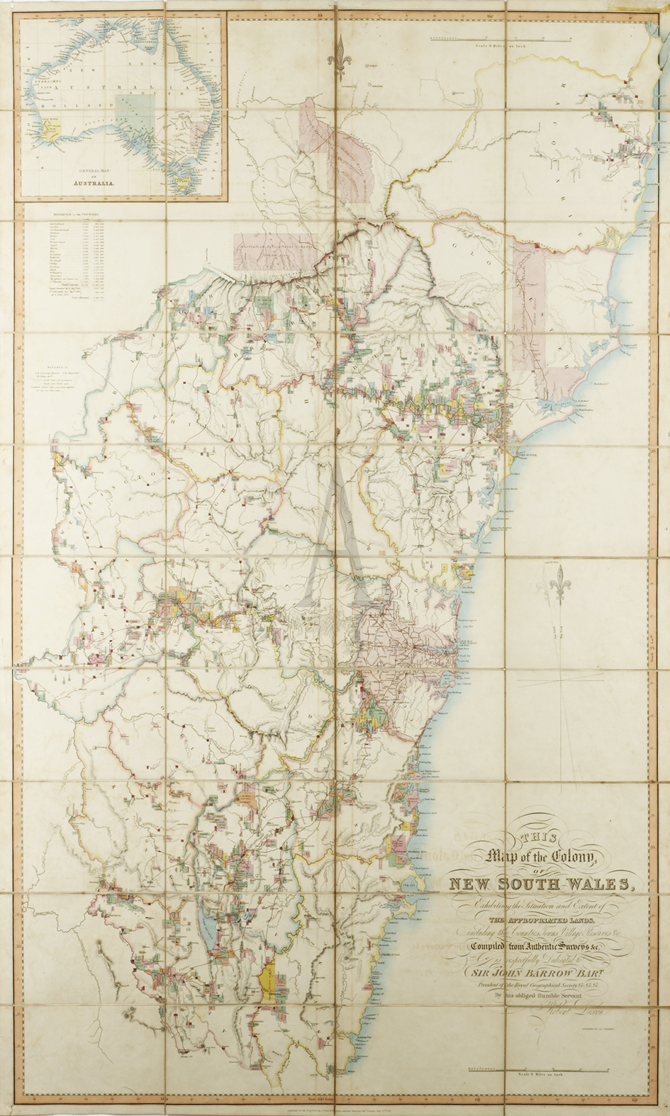 This Map of the Colony of New South Wales, Exhibiting the Situation and ...