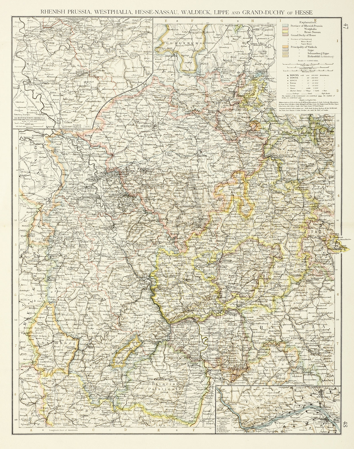 Rhenish Prusiia, Westphalia, Hesse-Nassau, Waldeck, Lippe and Grand ...