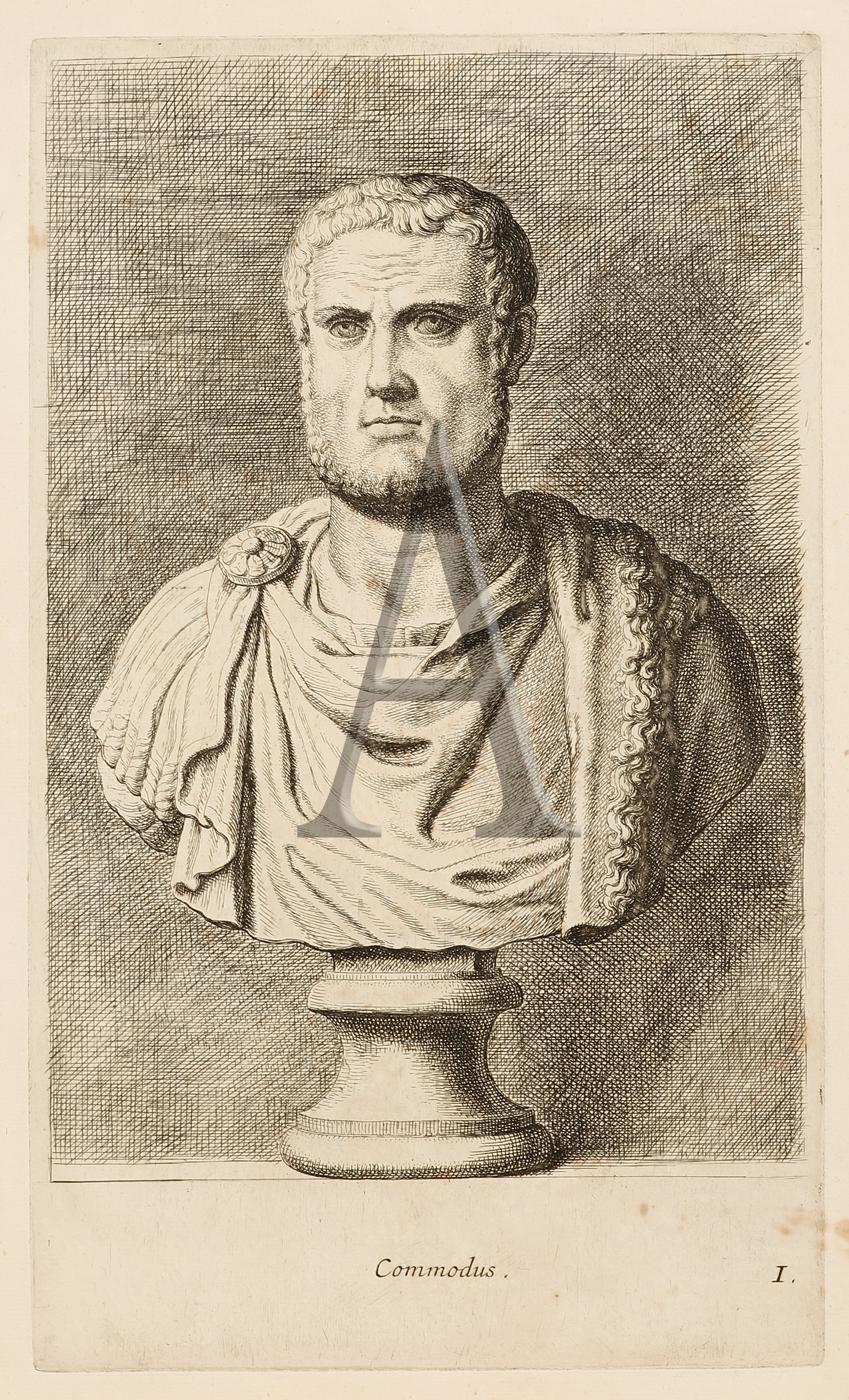 Commodus - Antique Print Map Room
