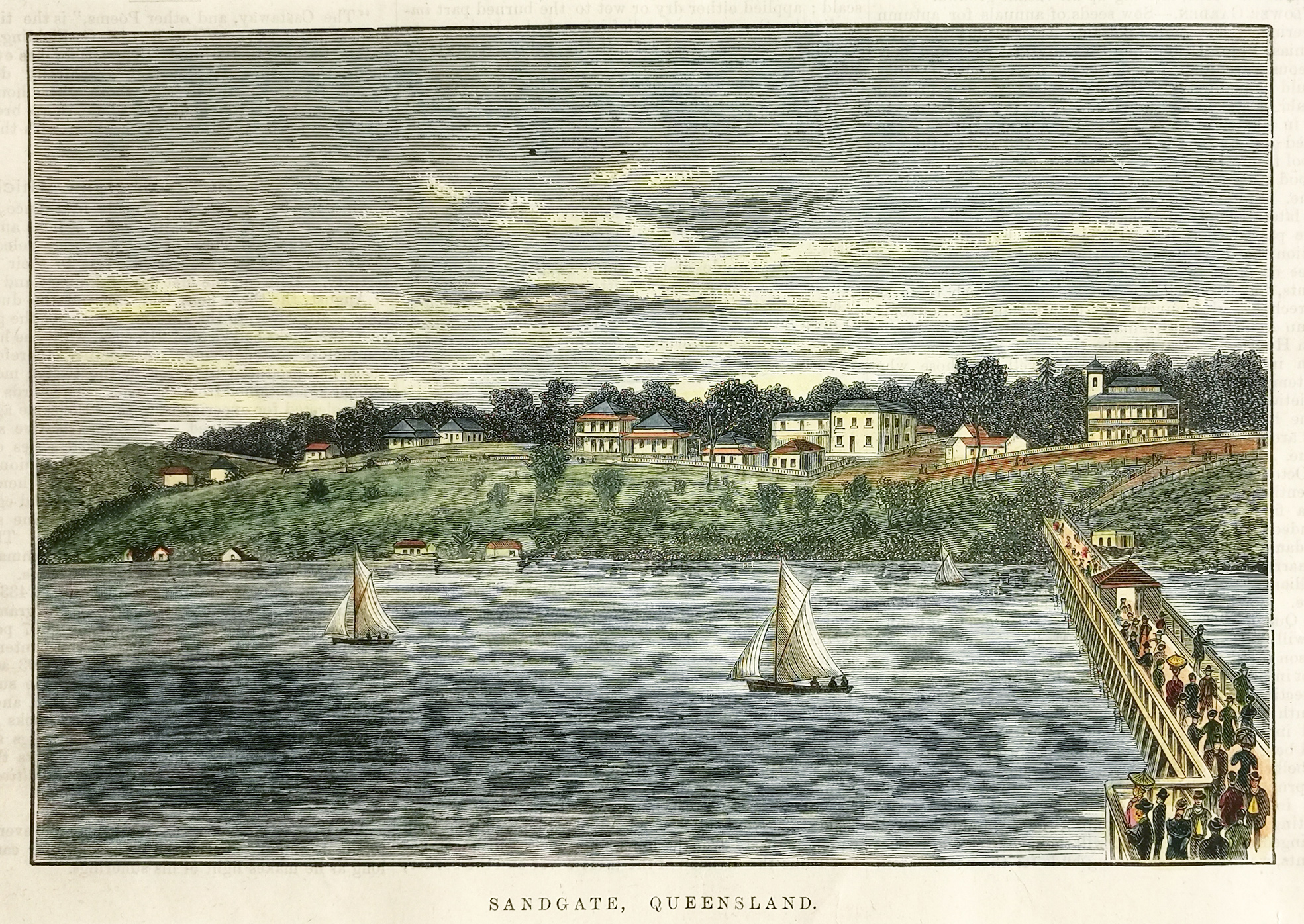 Sandgate, Queensland. - Antique Print Map Room