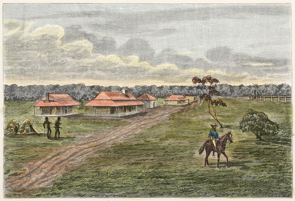 Innamincka Station. Cooper's Creek, South Australia, where Burke and ...