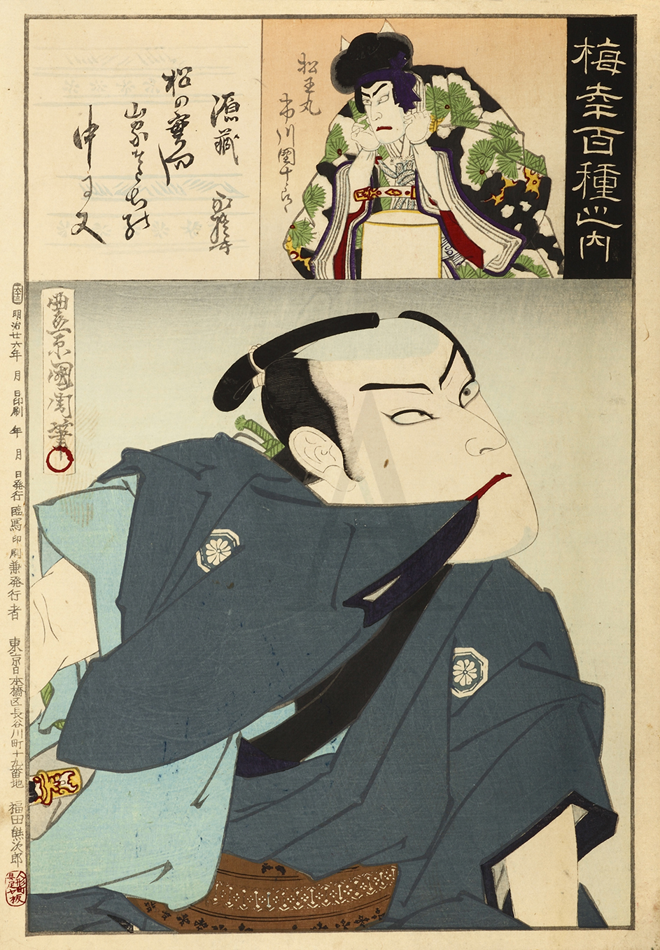 Onoe Baiko - Antique Print Map Room