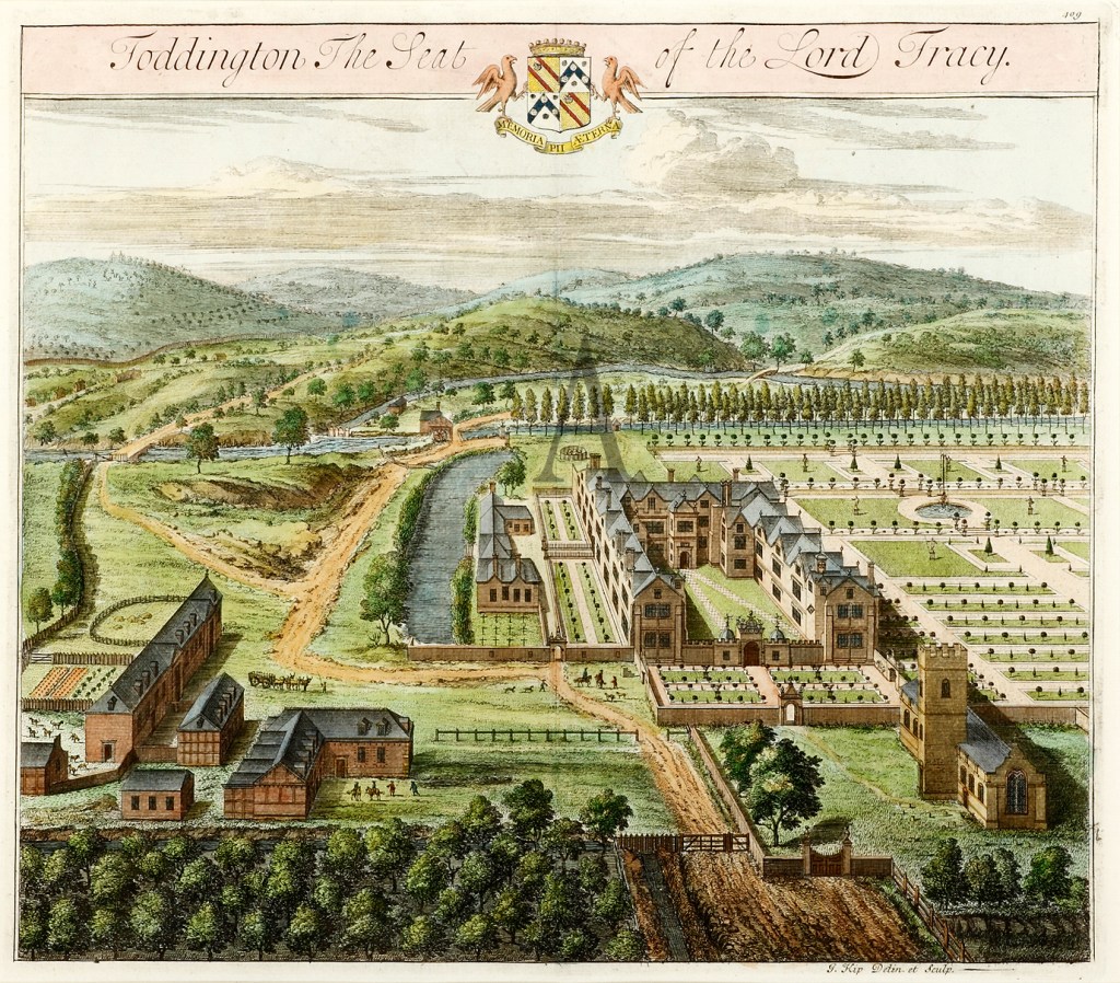 Toddington The Seat of Lord Tracy - Antique Print Map Room