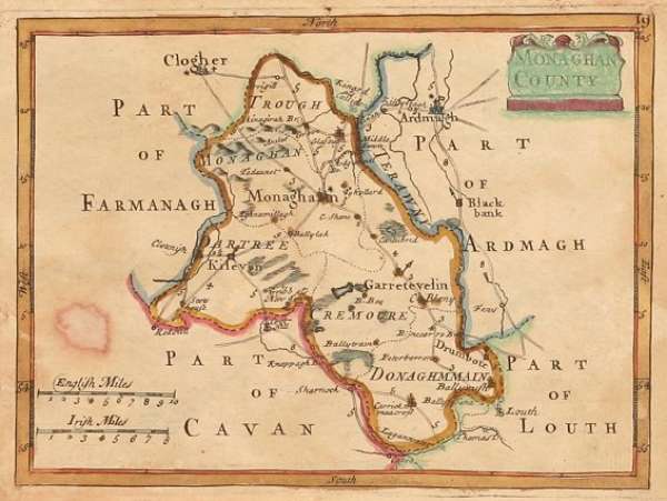 MONAGHAN COUNTY - Antique Print Map Room