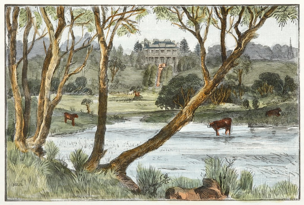 "Como," Toorak, The Residence of Mrs.C.M.Armytage. - Antique Print Map Room