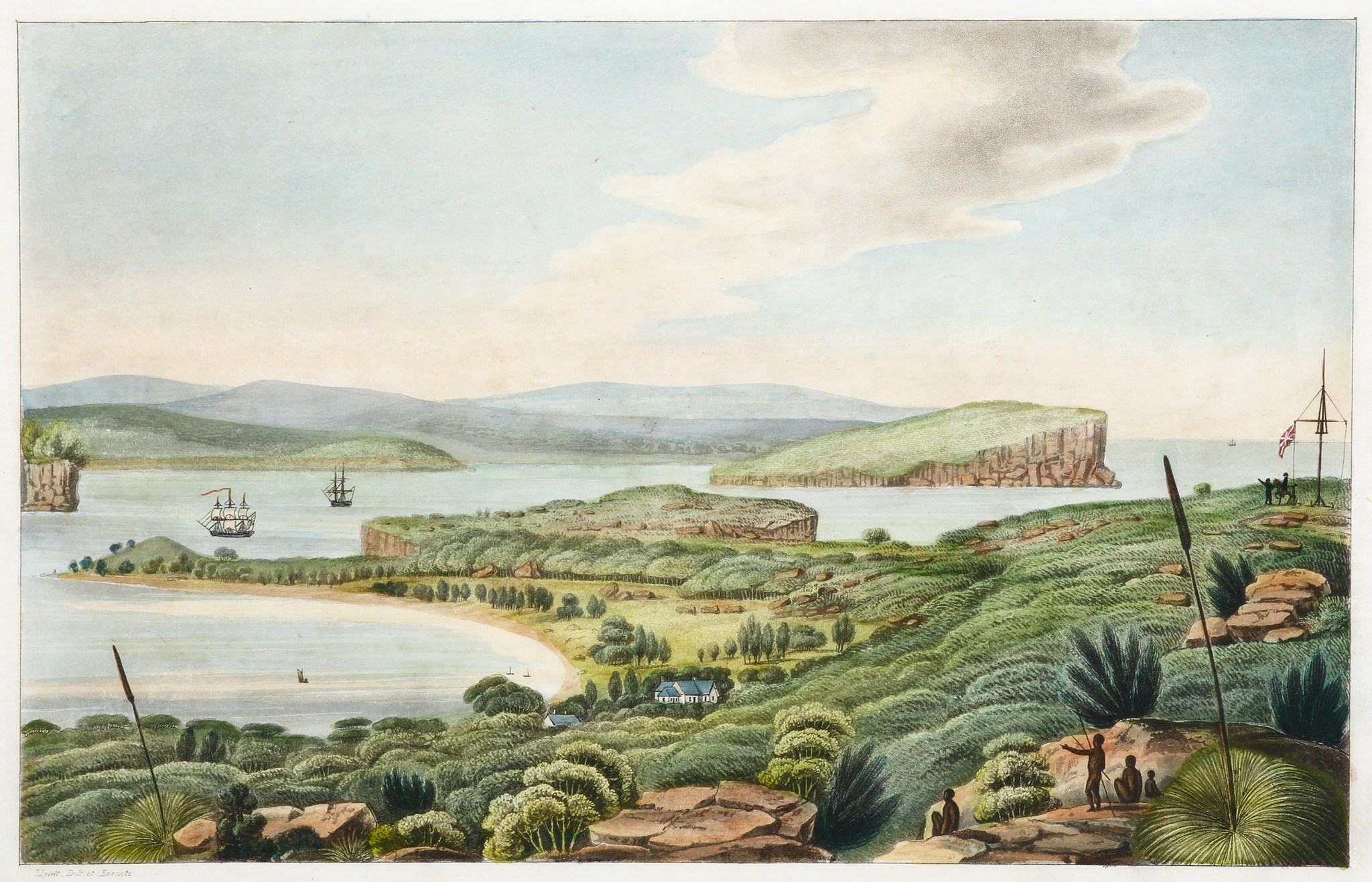 View of the Heads, at the entrance to Port Jackson. New South Wales ...