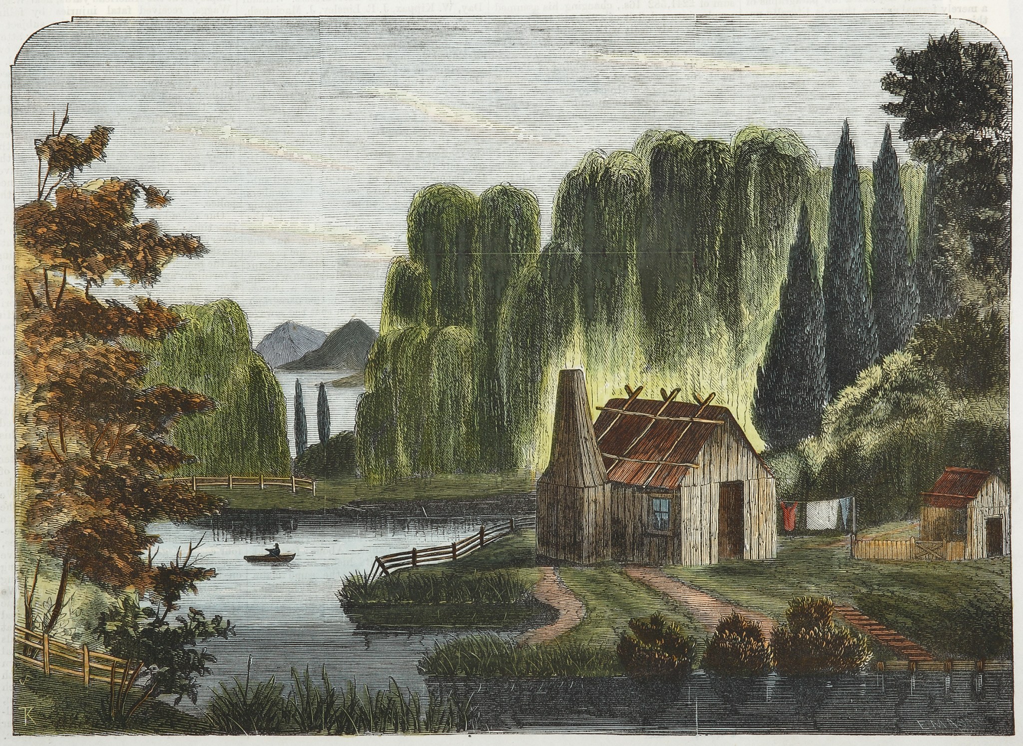 Lake Bathurst, New South Wales. - Antique Print Map Room