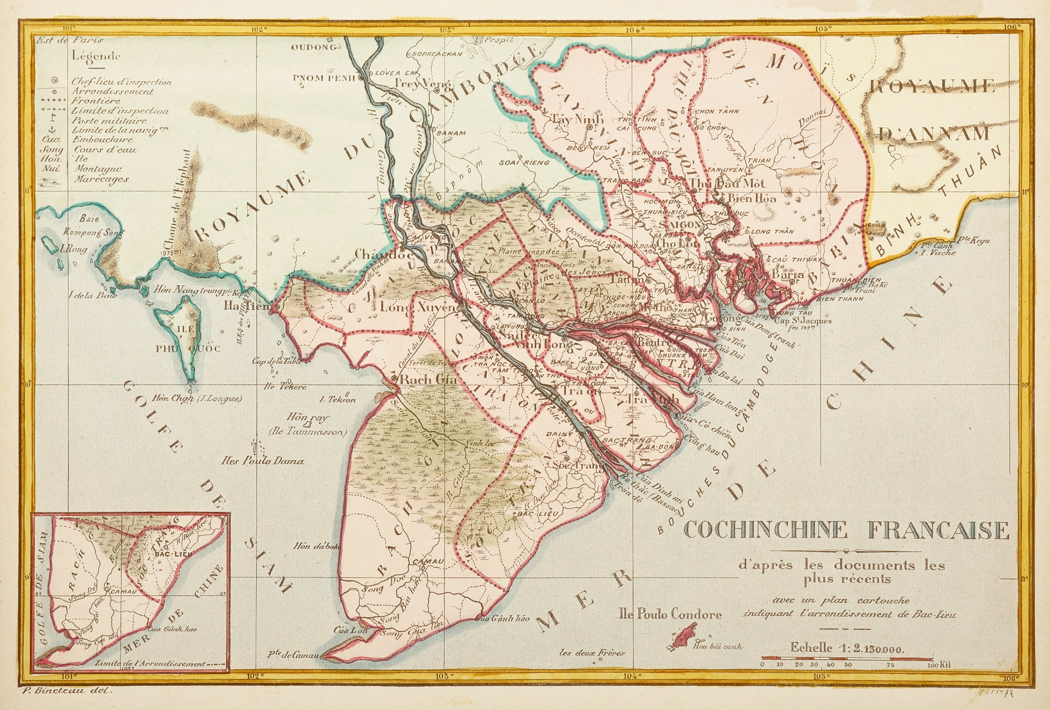 Cochinchine Francaise d'apres les documents les plus recents avec un ...