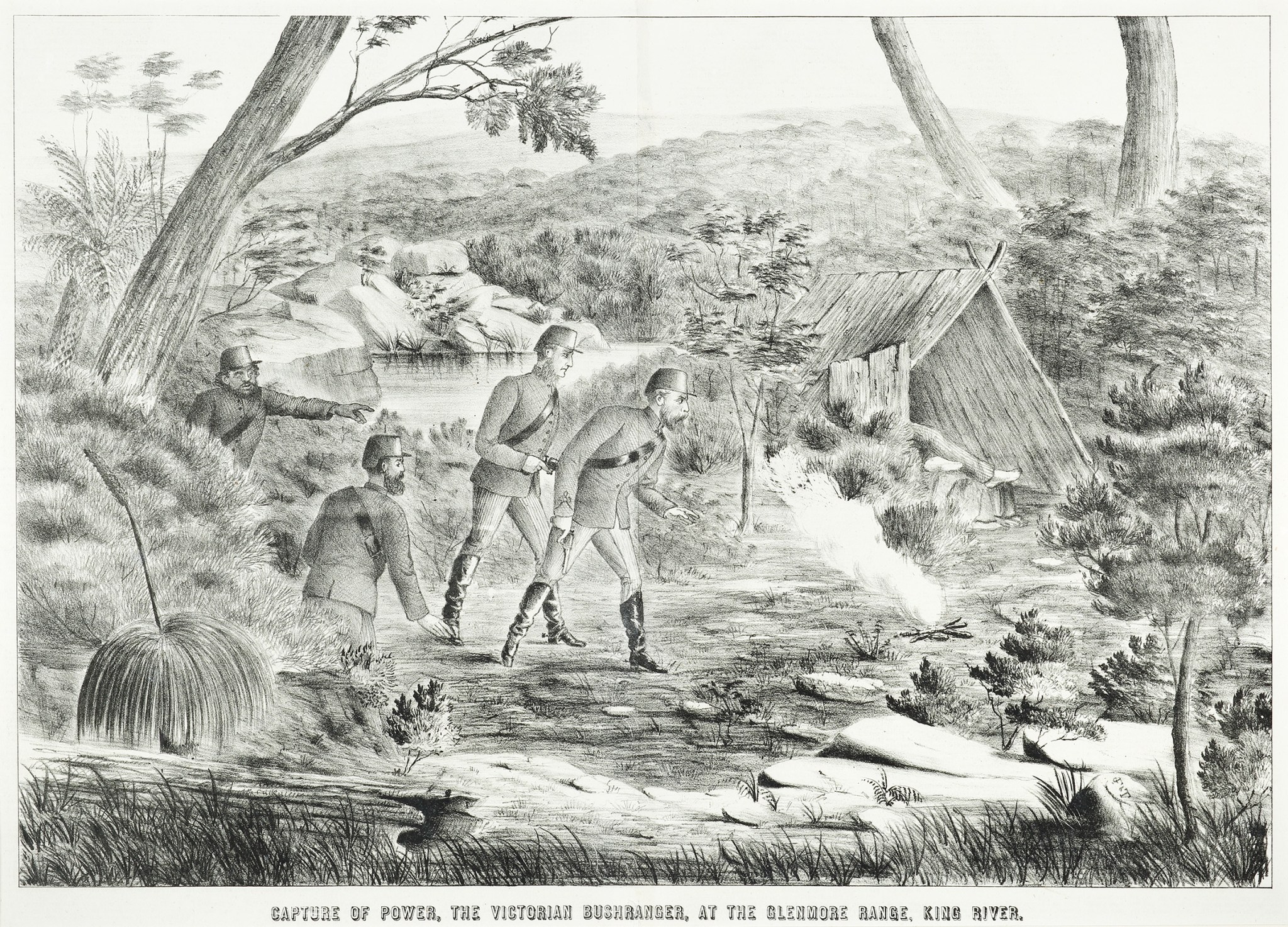 Capture of power, The Victorian Bushranger, at the Glenmore Range, King ...