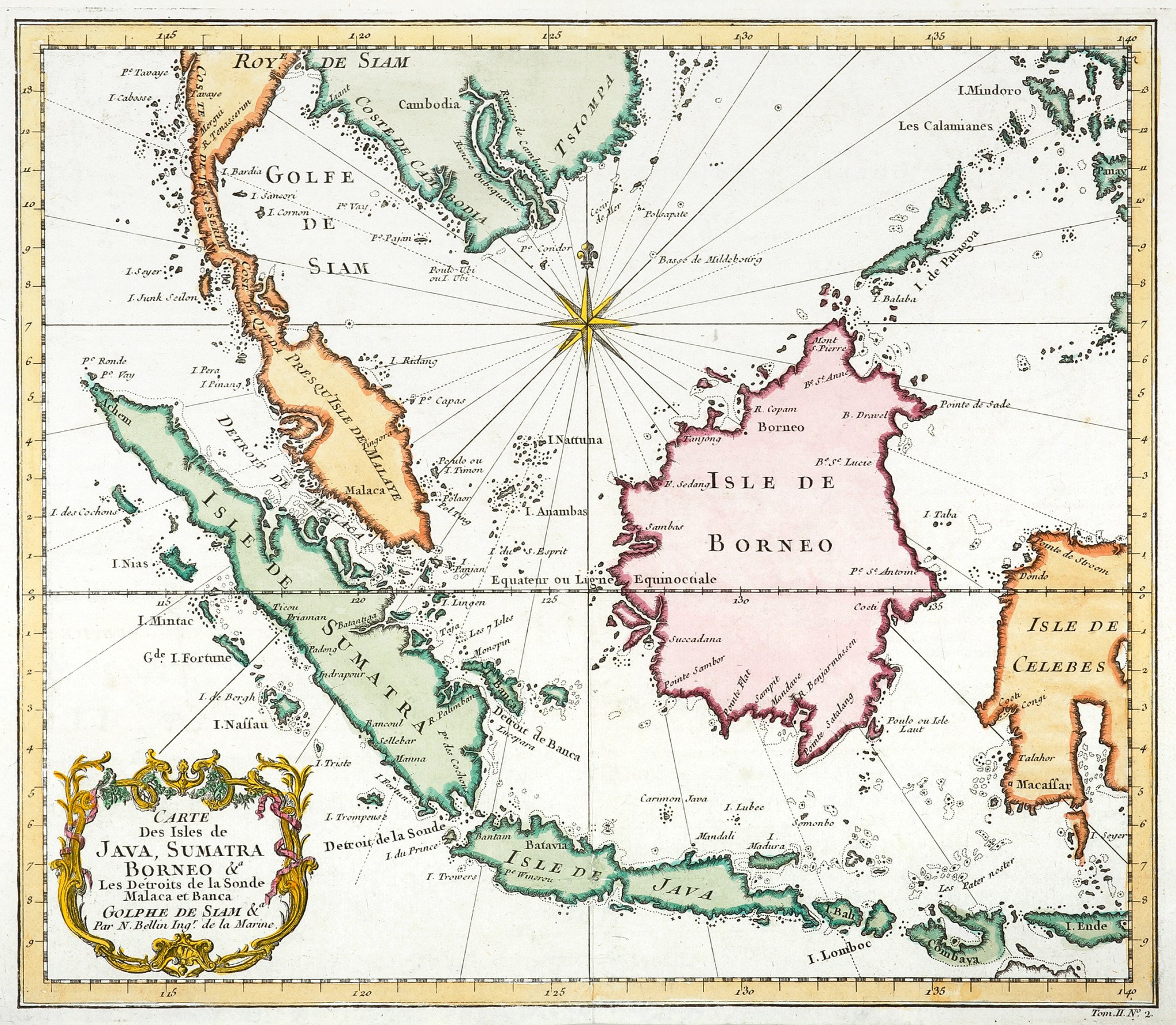 Carte Des Isles de Java, Sumatra, Borneo &c - Antique Print Map Room