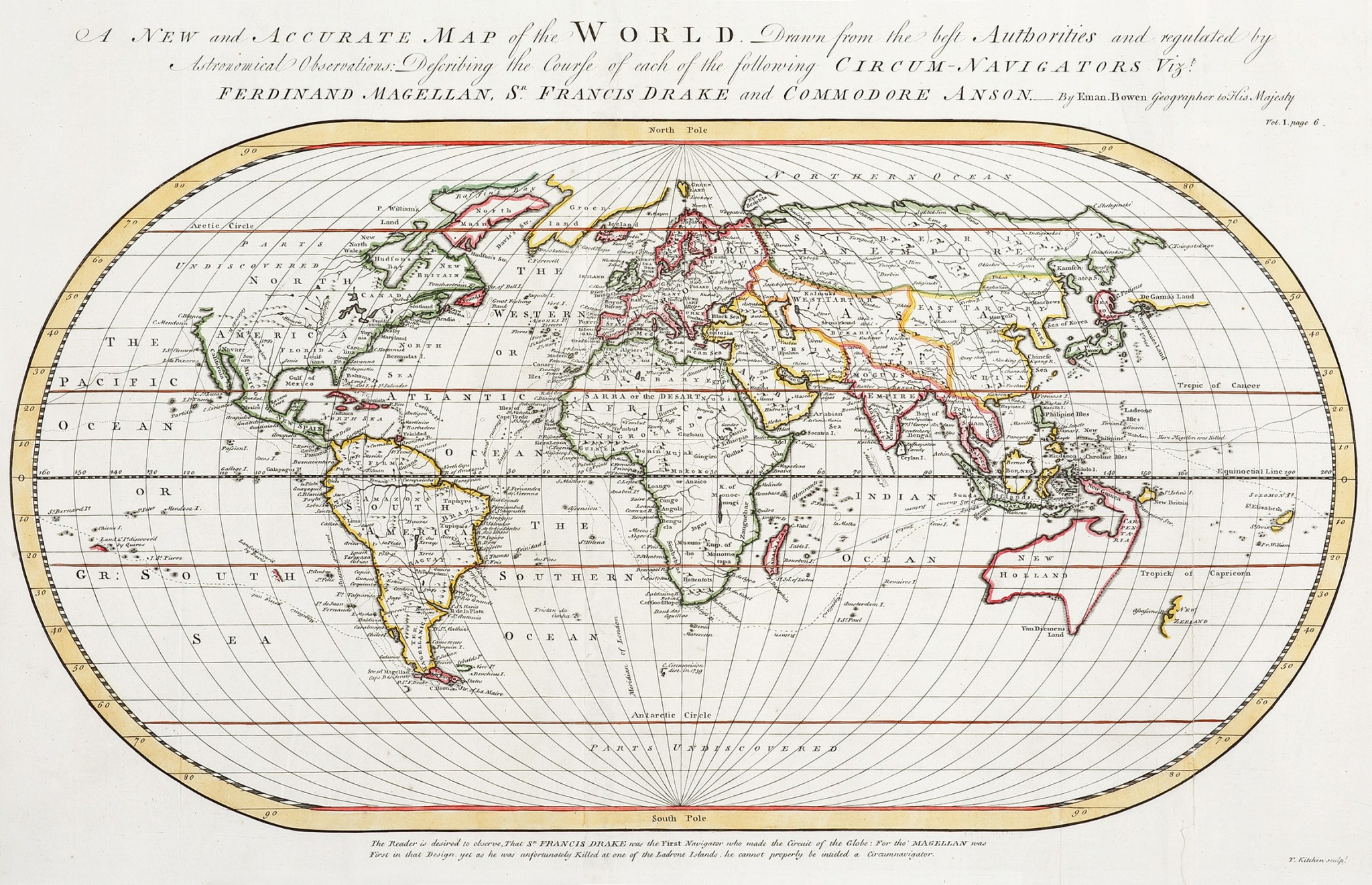 A New and Accurate Map of the World Drawn from the best Authorities and ...