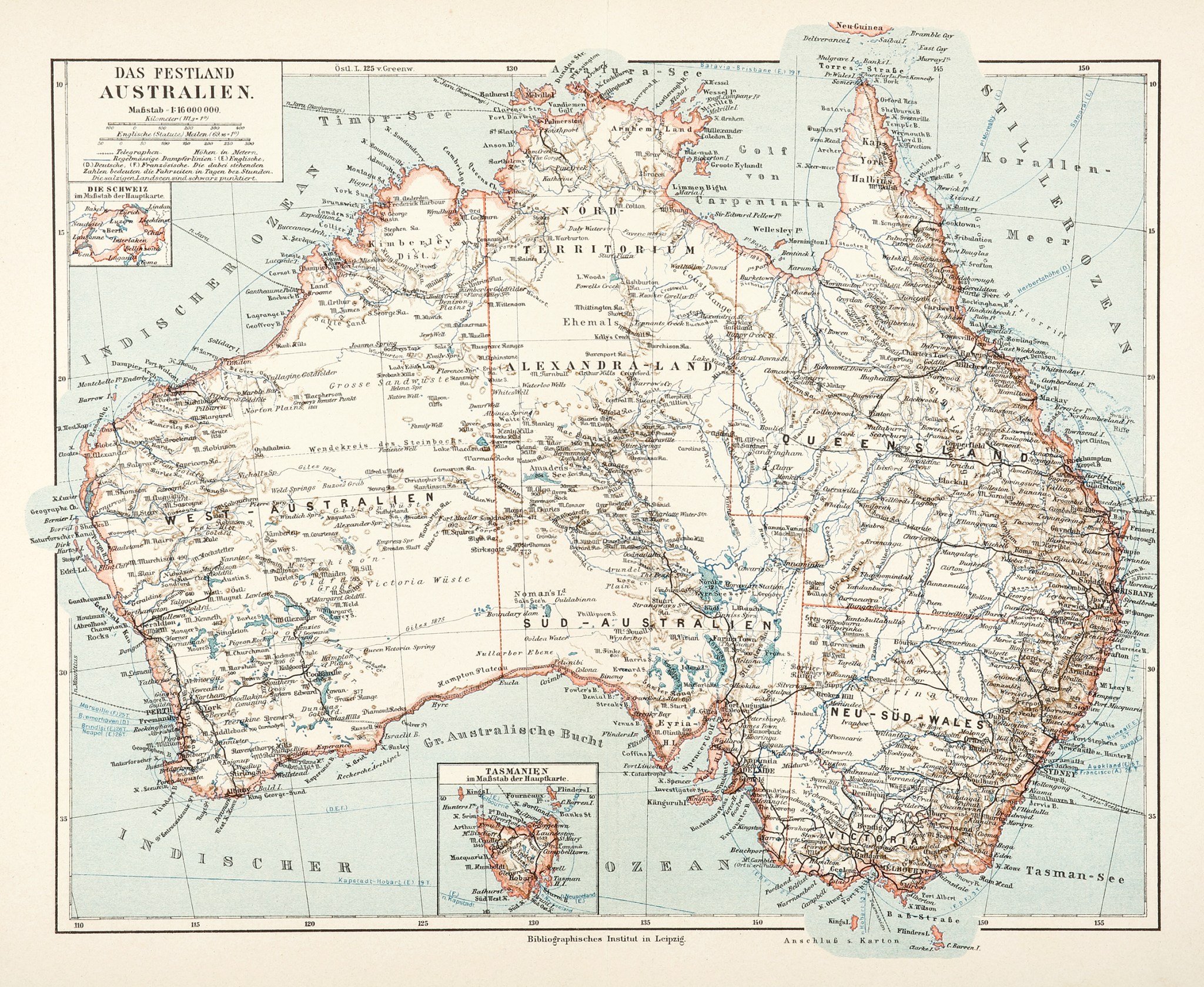 Australien. - Antique Print Map Room