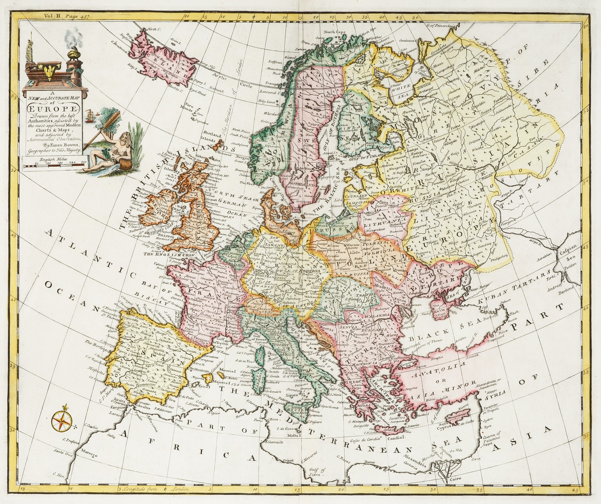 A New and Accurate Map of Europe Drawn from the Best Authorities ...