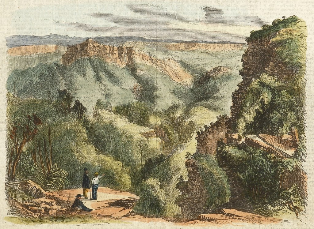 Scenery at Mount Victoria. - Antique Print Map Room