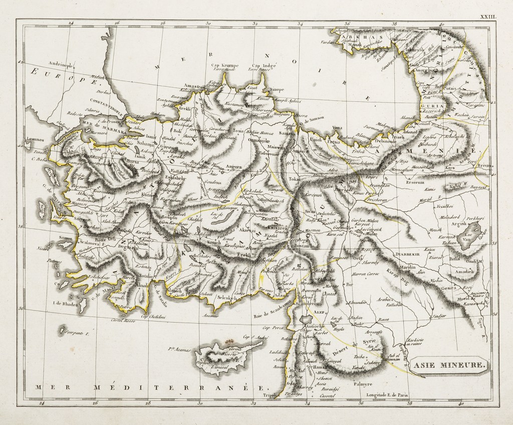 Asie Mineure. - Antique Print Map Room