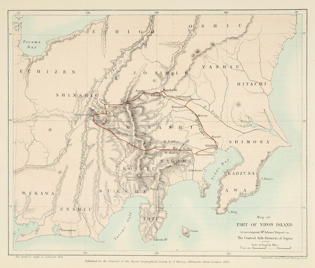 Map of Part of Nipon Island to accompany Mr.Adams' Report on the ...