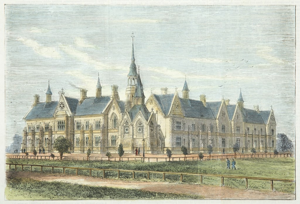 Normal Schools, Christchurch, N.Z. - Antique Print Map Room