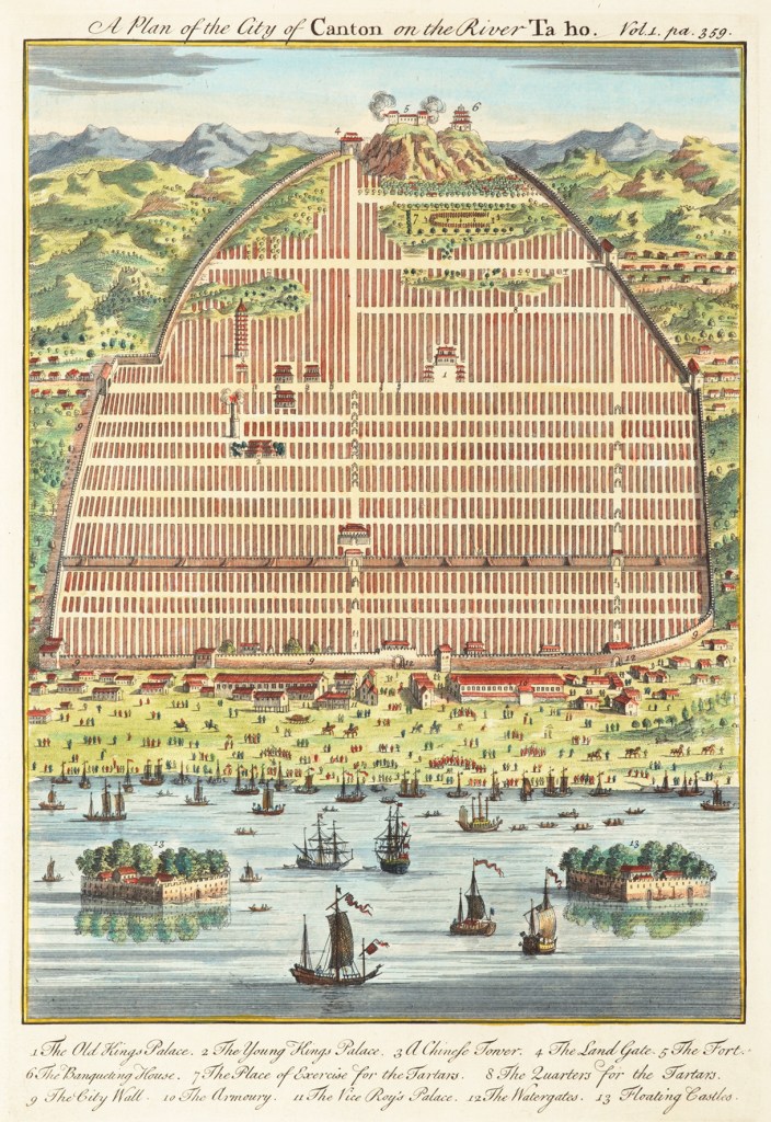 Guangzhou / A Plan of the City of Canton on the River Ta Ho. | Antique ...
