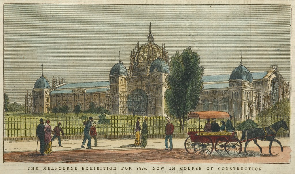 The Melbourne Exhibition for 1880, now in Course of Construction ...