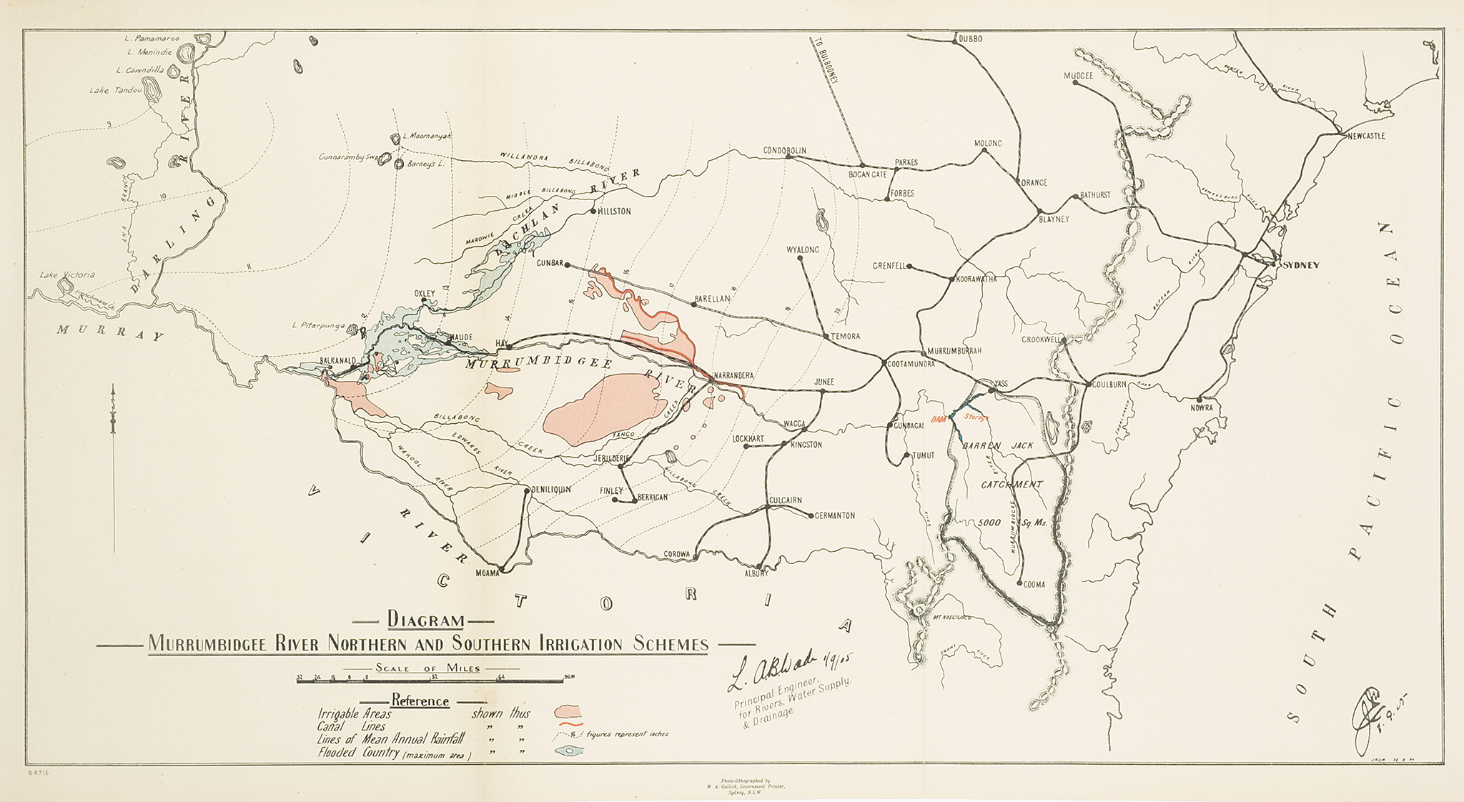 Murrumbidgee River Northern and Southern Irrigation Schemes - Antique ...