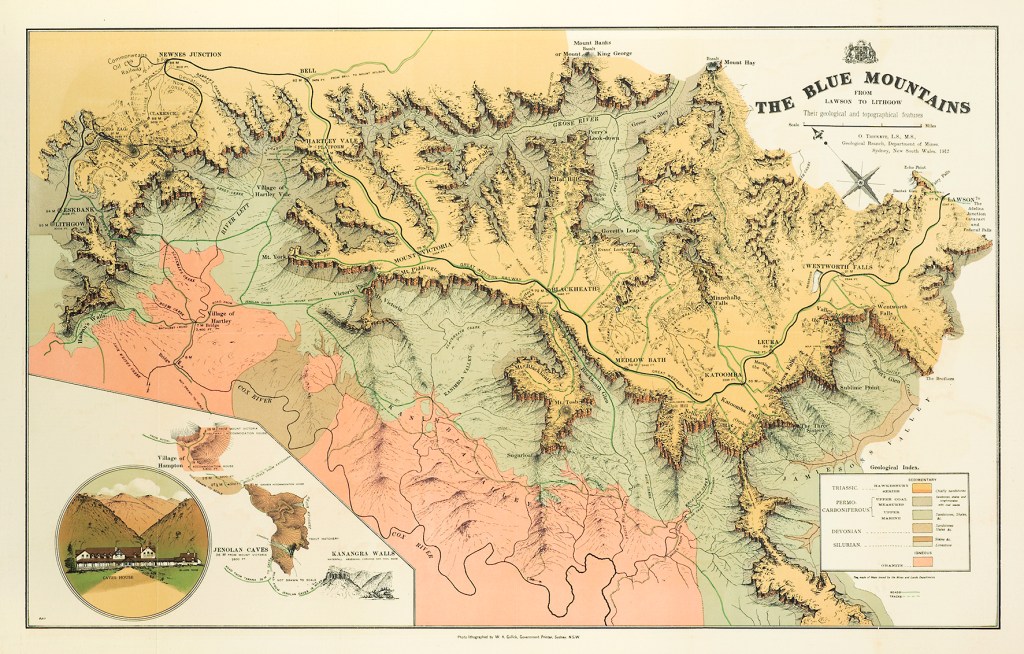 The Blue Mountains from Lawson to Lithgow Their geological features ...