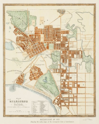 Plan of Melbourne and its Suburbs, Accurately Compiled from the ...