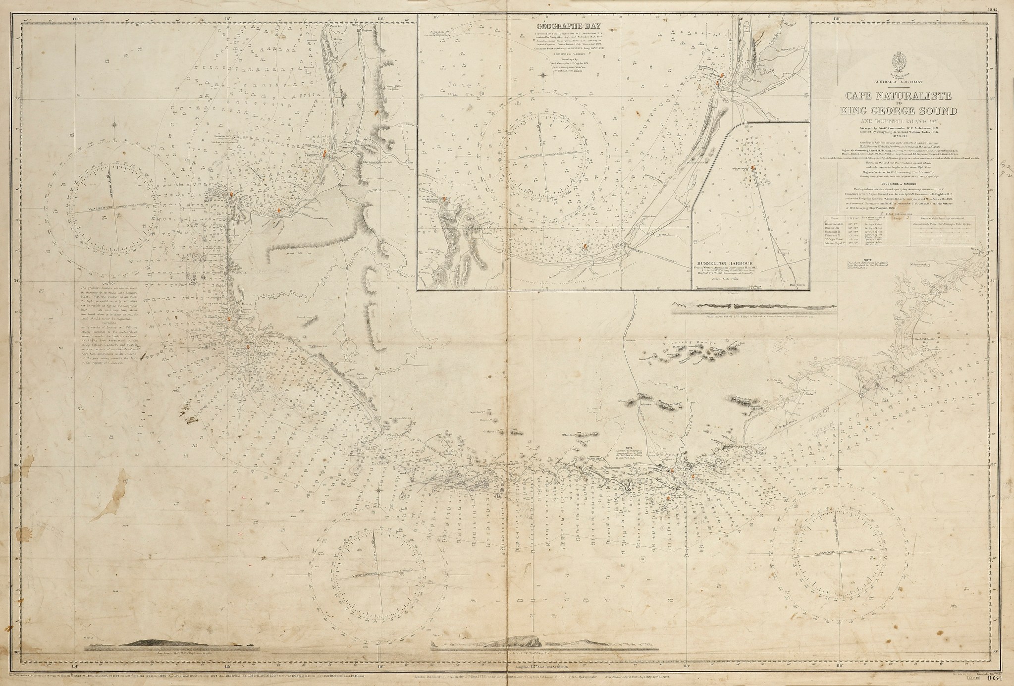 [AUSTRALIA-WA] Cape Naturaliste to King George Sound and Doubtful ...