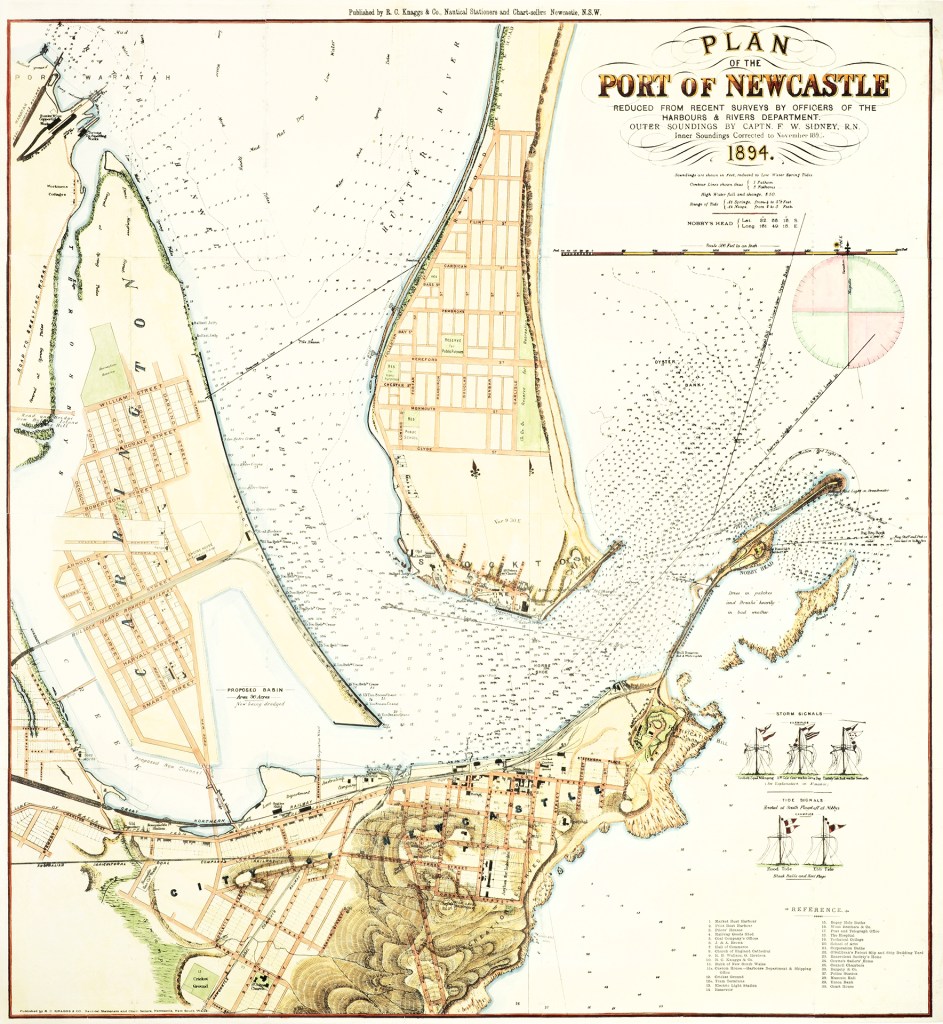 Plan of the Port of Newcastle reduced from recent Surveys by Officers ...
