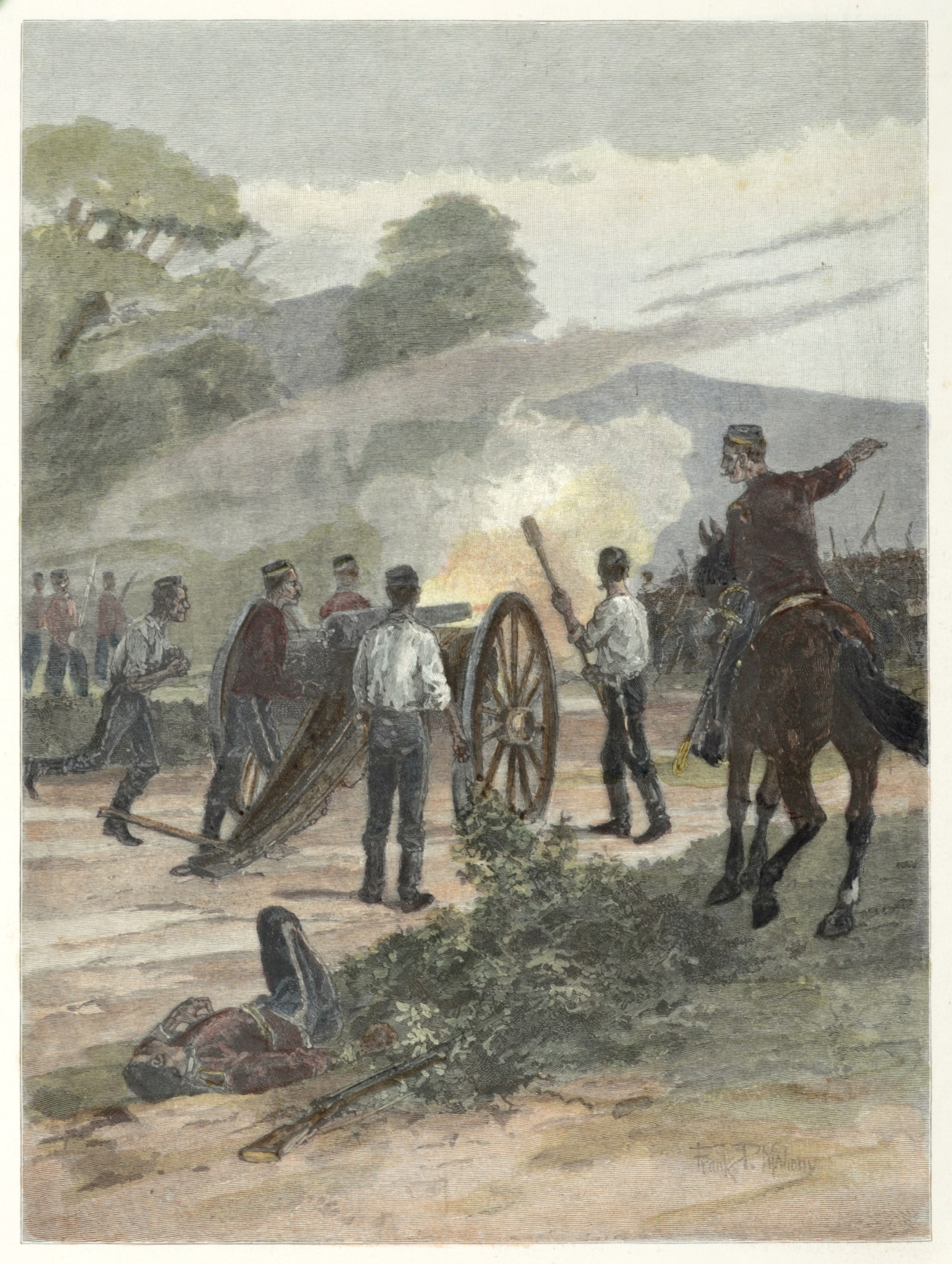 The Siege of Pukerangiora | Antique Print Map Room